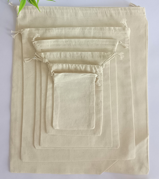 Custom Cotton Drawstring Pouches – Brand Prints