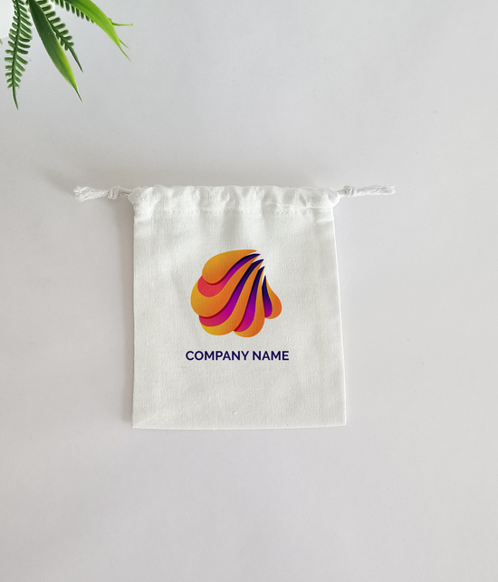 Custom Cotton Drawstring Pouches - Personalized Printed Fabric Bags for ...